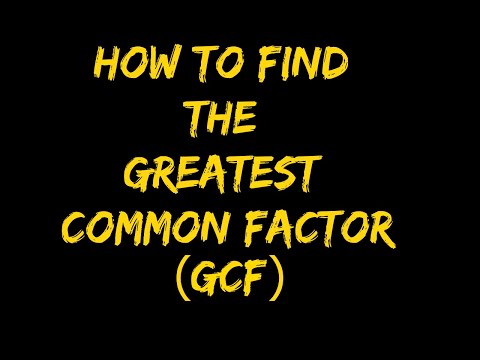 Finding Greatest Common Factor (GCF) | Pre-Algebra