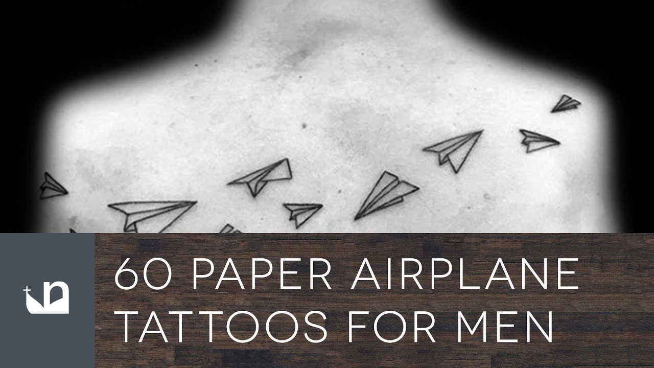 60 Paper Airplane Tattoos For Men