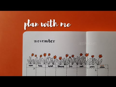🌷 plan with me ~ november 2020 🌷