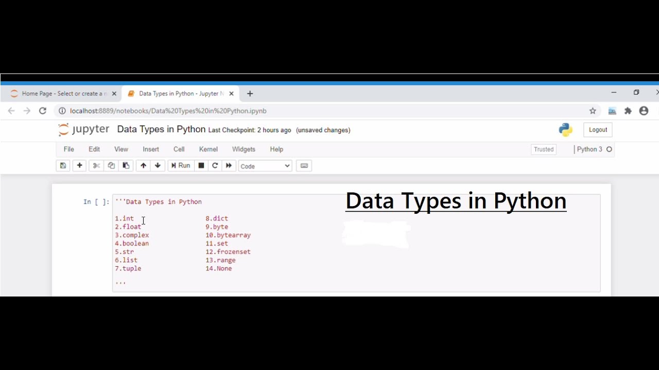 #1. Data Types in Python| int, float, bool, complex | datatypes in python  |easy python