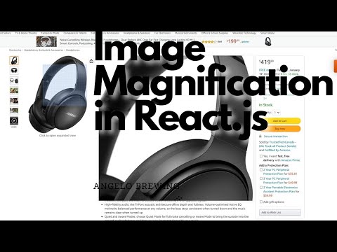 React.js Image Zoom/Magnifier using react-image-magnify npm package