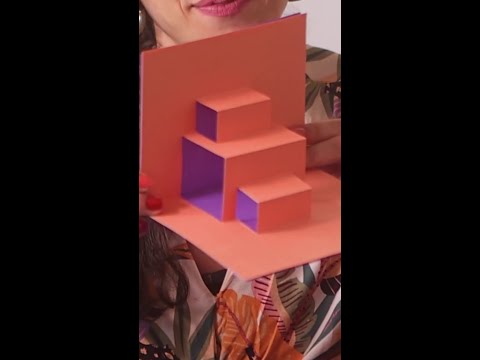 How to make a pop up stairs card!