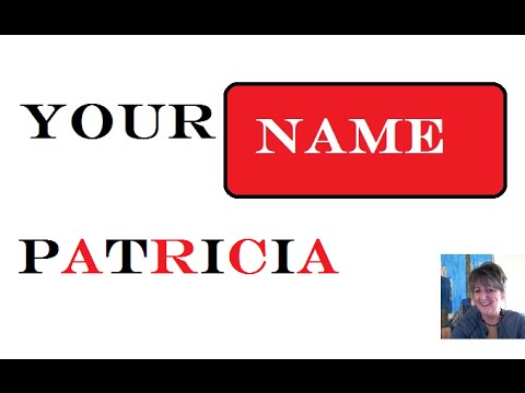 1st. Name Meaning 🎥 Patricia *