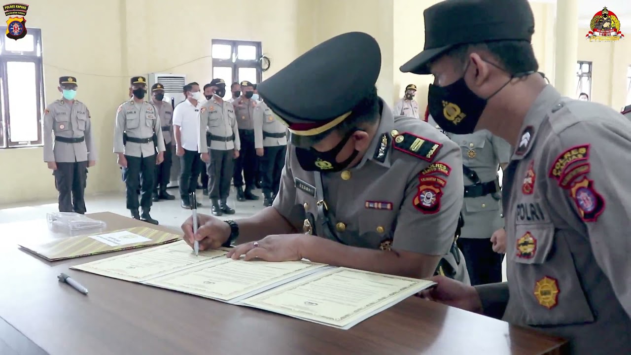 Kapolres Kapuas pimpin Upacara Serah Terima Jabatan Kapolsek