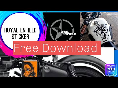 Royal enfield Radium Cutting sticker free Download #bikestickers #royalenfieldsticker
