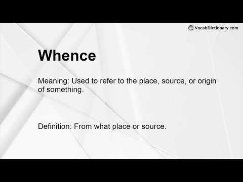 Whence Meaning
