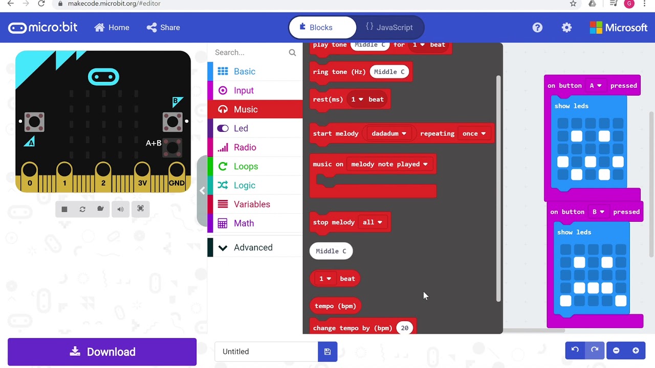Sharing and Submitting Code in MakeCode
