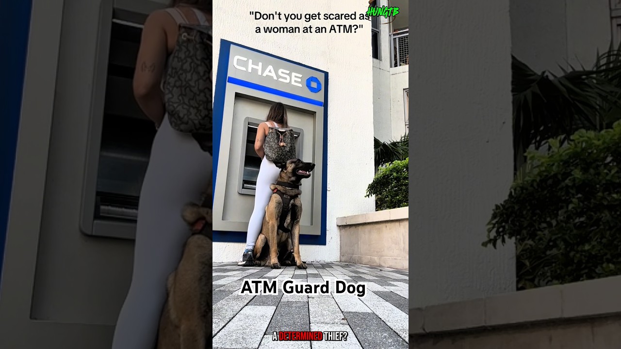 ATM Guard Dog💯 🤯 UNBELIEVABLE Malinois K9 Police Dog Skills! #malinois #dogtraining #policedog