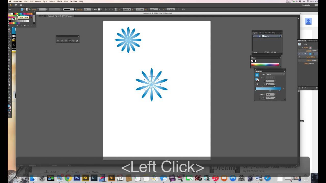 Adobe Illustrator CS   Pucker bloat floral design