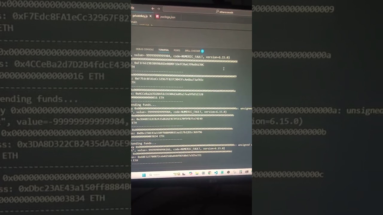private key balance check and transfer... #pi #ethereum #coding #codingwebsite #coder
