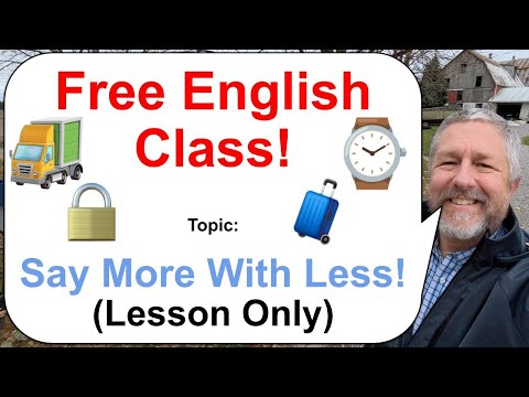 Let's Learn English: Topic: Too Many Words! π§³βπ (Lesson Only)