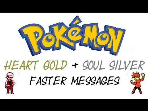 Pokemon Heart Gold and Soul Silver - How To Increase Message Speed | Action Replay Codes