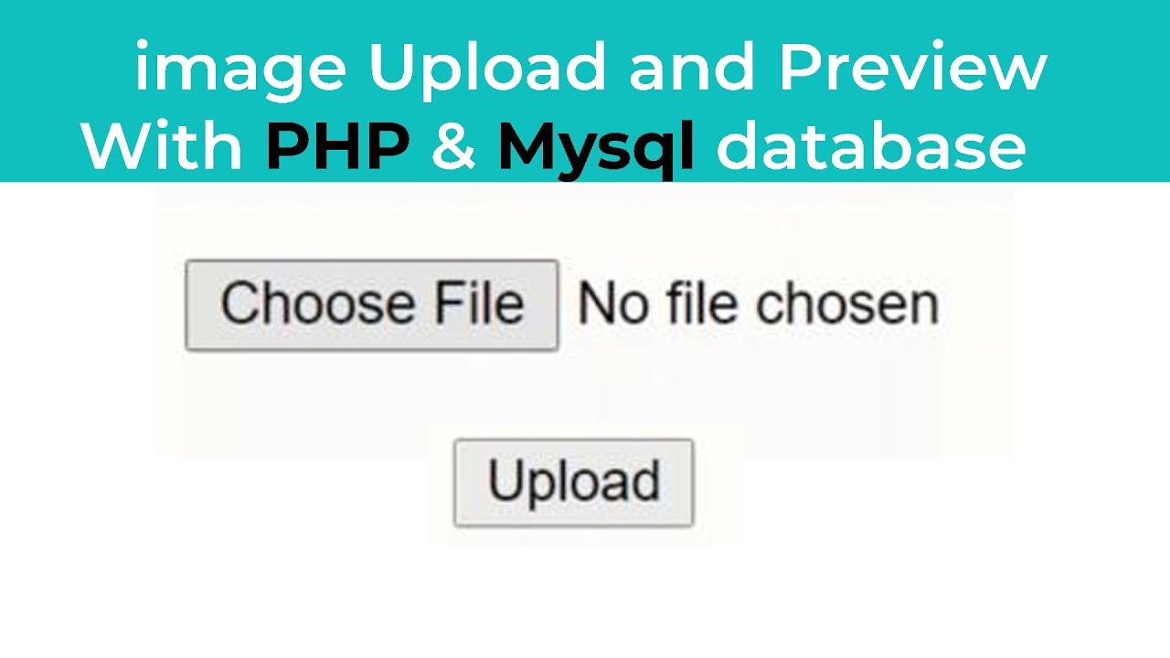 How to upload image to MySQL database and display it using php