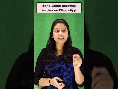 How to Send Automated Invites for Zoom Meeting on WhatsApp #whatsapp #zoommeeting