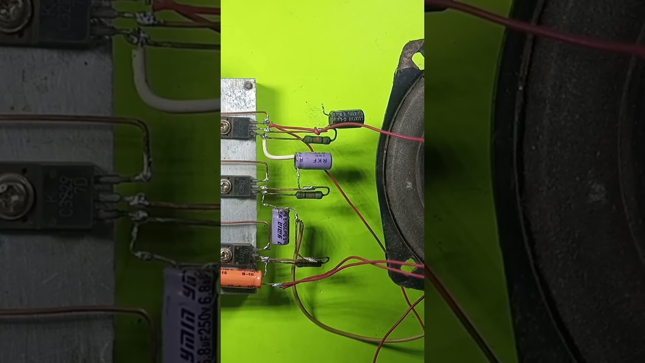 3 transistor bridge amplifier.