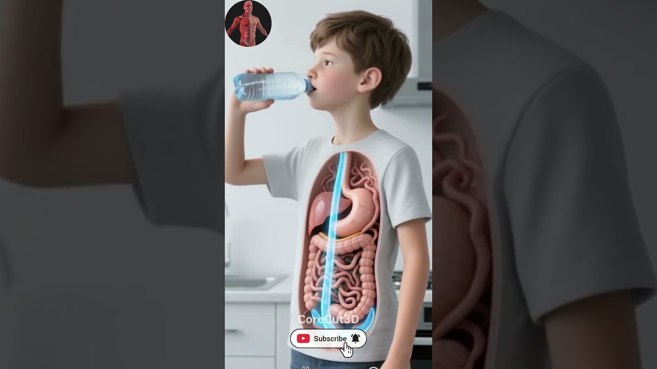 3D Medical Animation: See How Water Travels Inside the Human Body