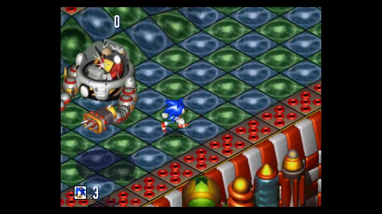 Sonic 3D: Flickies' Island/Sonic 3D Blast Spring Stadium Zone Act 3 (Saturn) (Long Spiked Arms)