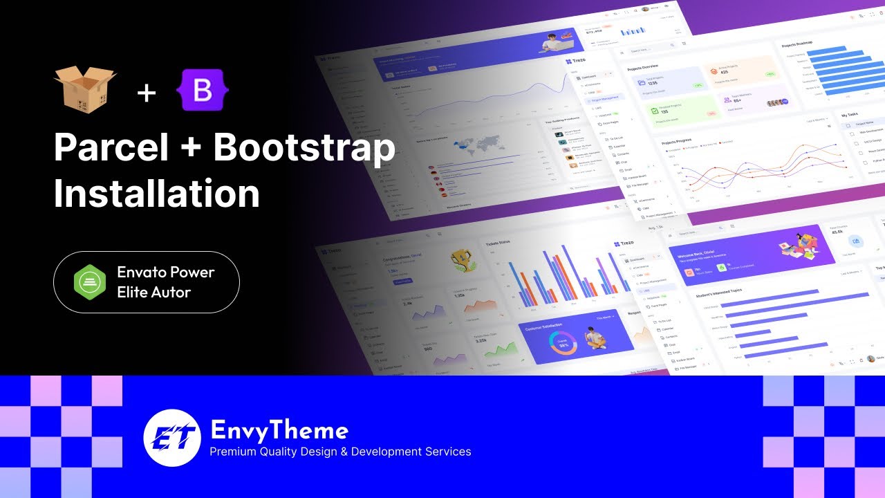 Trezo Admin Dashboard - Parcel.js + Bootstrap 5 Version Installation Video