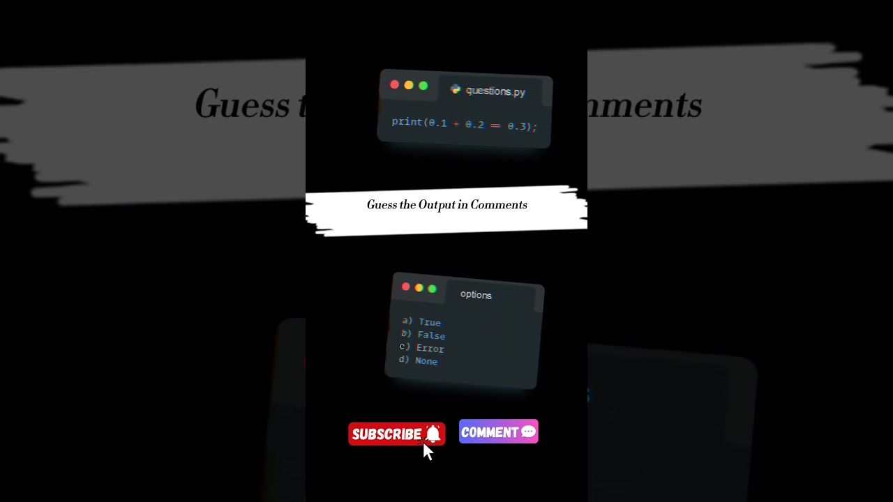 Guess the Output in Python  #coding #pythonanddjangofullstackwebdeveloper #computerlanguage #python