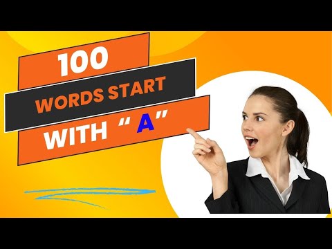 100 Words Starting with Letter A | Vocabulary English | Improve Your English