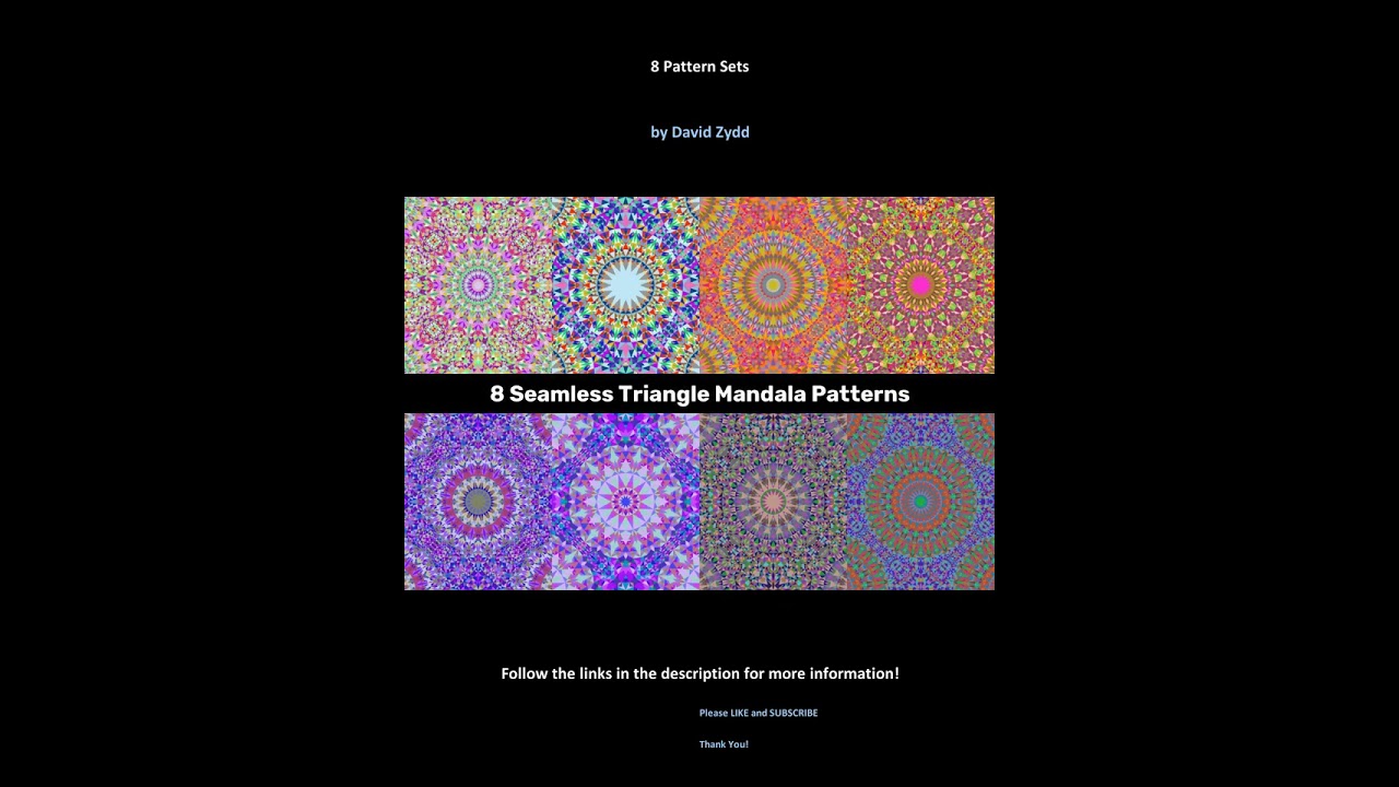 8 Pattern Sets by David Zydd