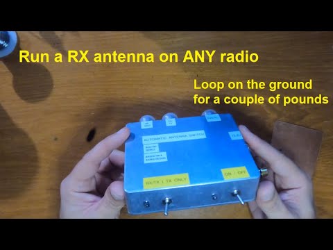 Automatic switch for a receive only antenna