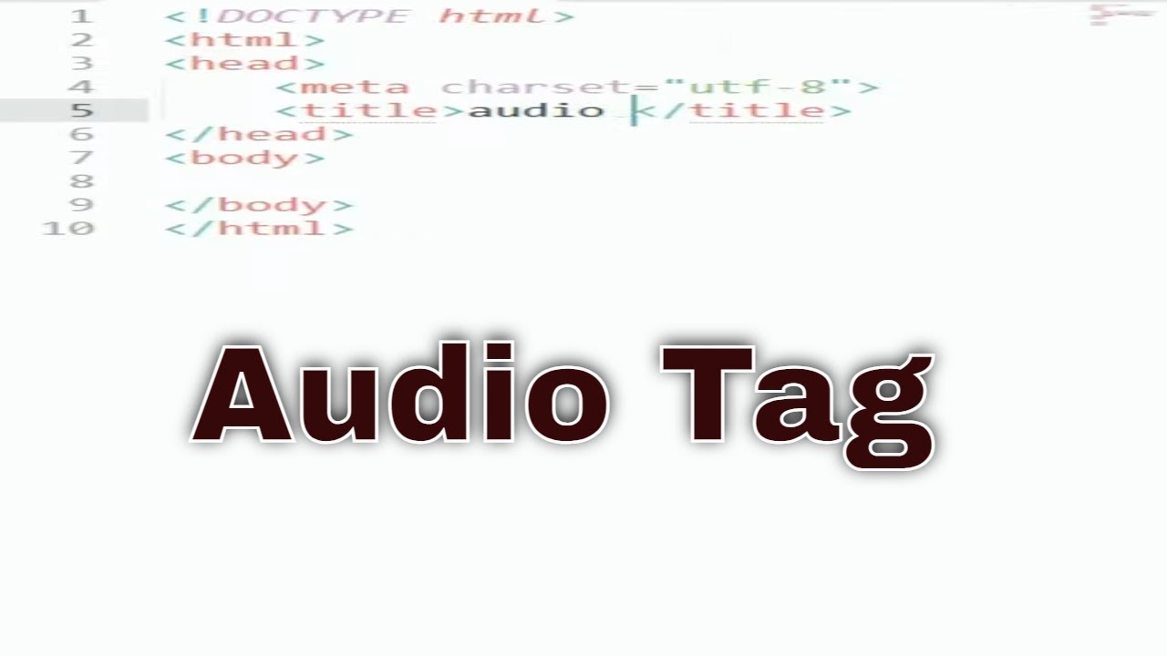 Audio Tag in HTML | HTML Tags | #shorts