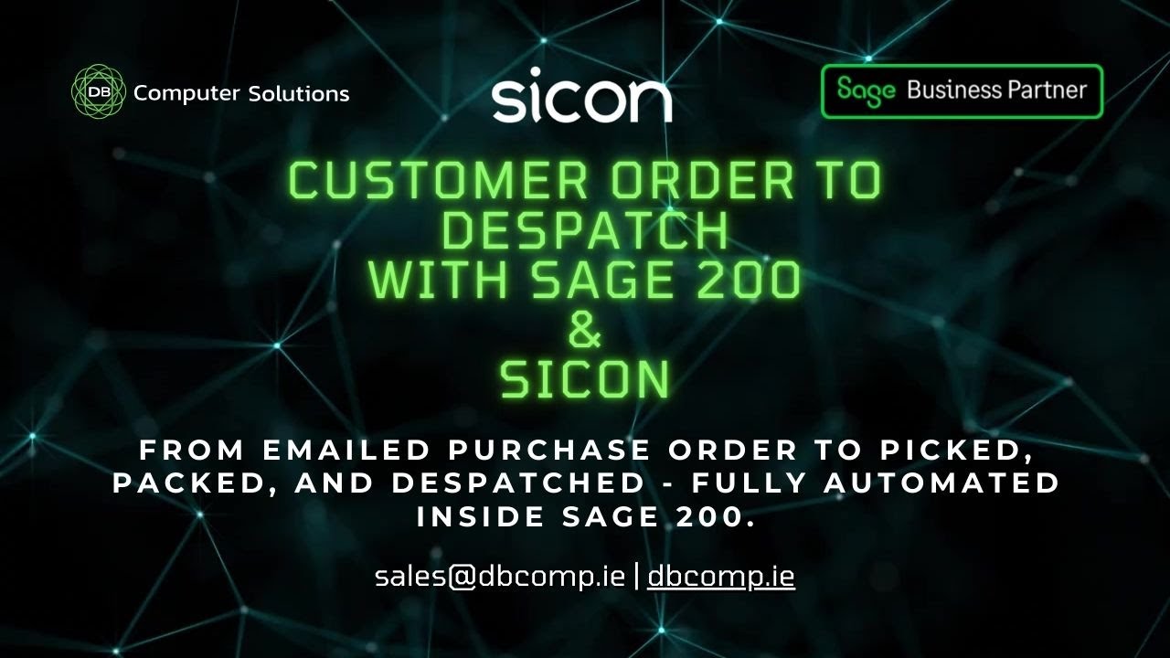 Automate Your Order-to-Despatch Workflow in Sage 200 with Sicon | Full Step-By-Step Demo