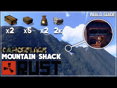 Steam Community :: Video :: Camouflage Mountain Shack | Rust Base Building