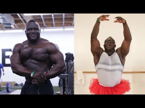 Bodybuilders try ballet for the first time | BosGuy