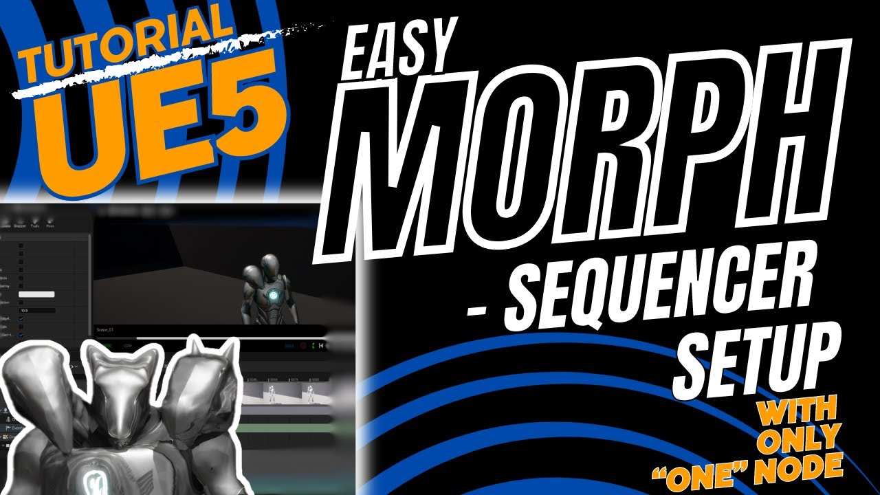 EasyMorph - Tutorial / UE5 Sequencer Setup : Morph Target and Skeletal Mesh  #unrealengine #gaming