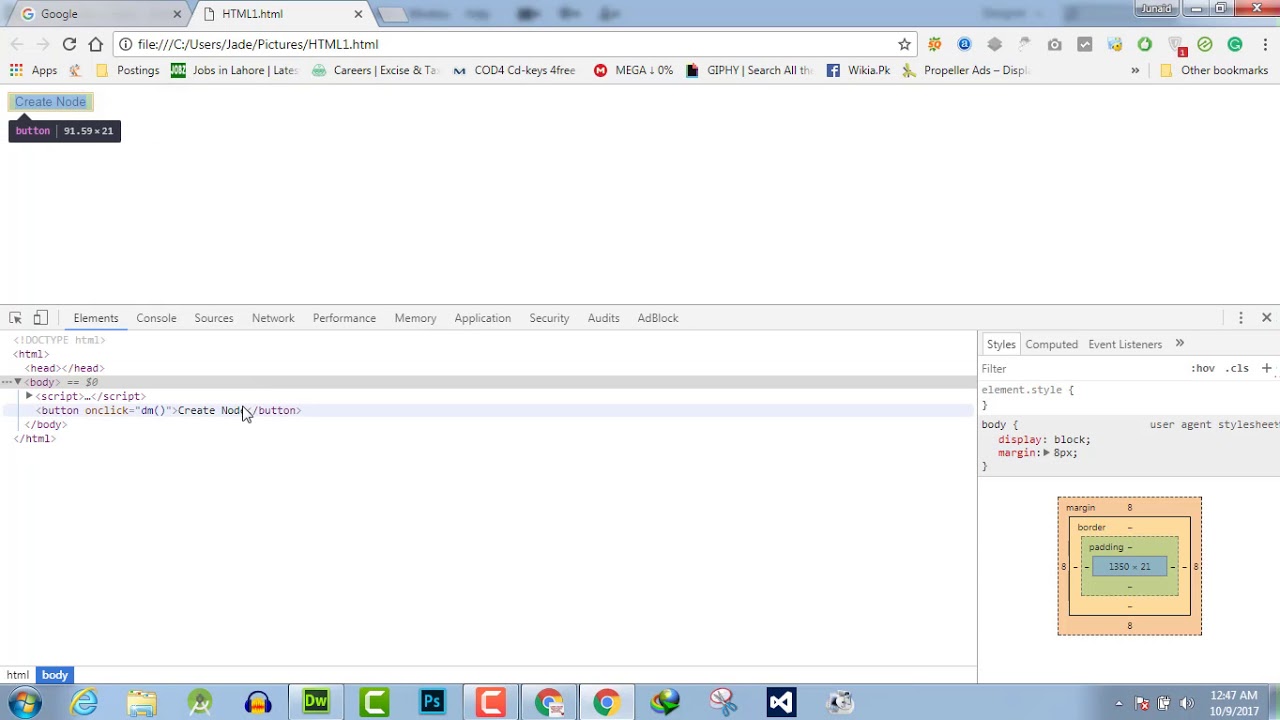 43 - JavaScript createElement()