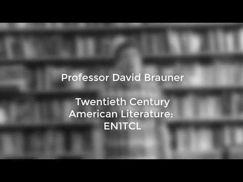 Twentieth-Century American Literature: First Year Modules in English Literature at Reading