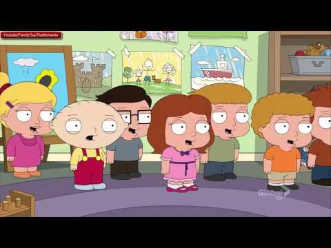 Stewie sings the ABC song + Backward vomiting!!. (S11E04)