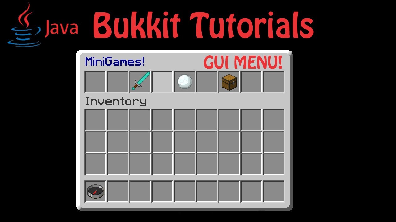 Plugin Tutorial *GUI MENU* - Bukkit Minecraft