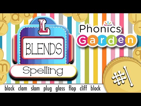 L-Blends #1 | Slot Machine Spelling | Phonics Garden