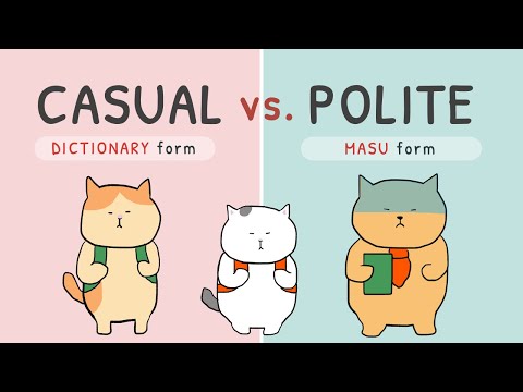 [GENKI Lesson 3] Difference between DICTIONARY form and MASU form 🐱 Casual Speech in Japanese
