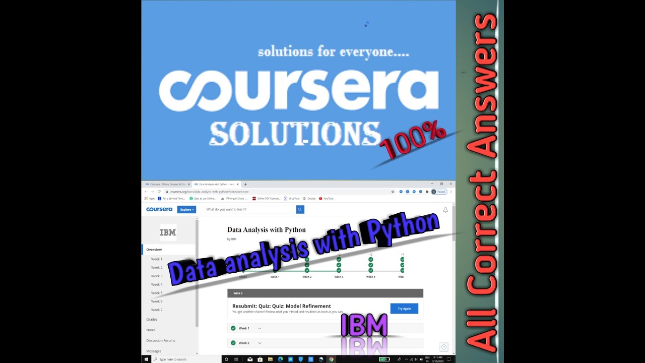 Coursera Answers : Data analysis with Python.