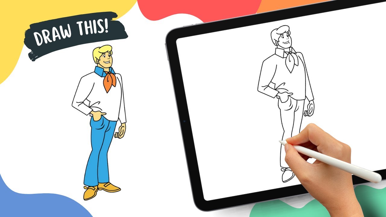 Fred Jones | Scooby Doo – Easy Cartoon Drawing Tutorial
