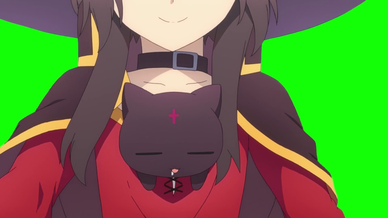 Megumin walking green screen