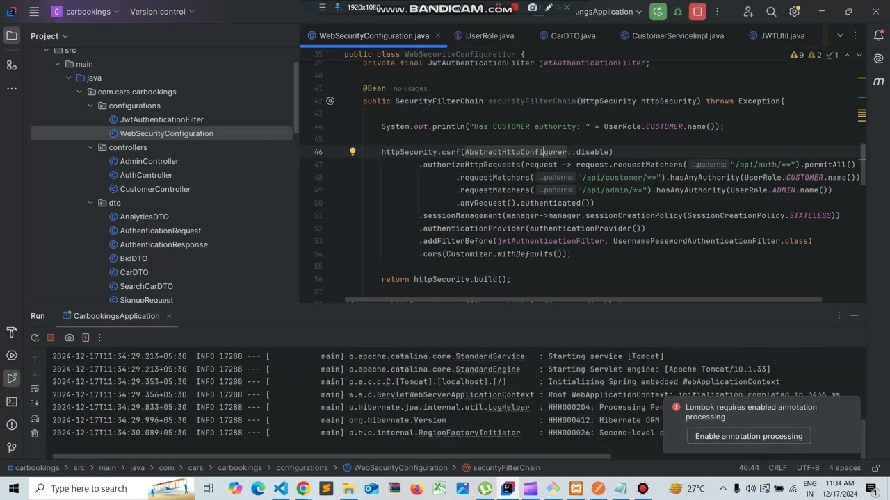 Fix Null Authorization Header Issue in Spring Boot for Angular Requests #angular  #springsecurity