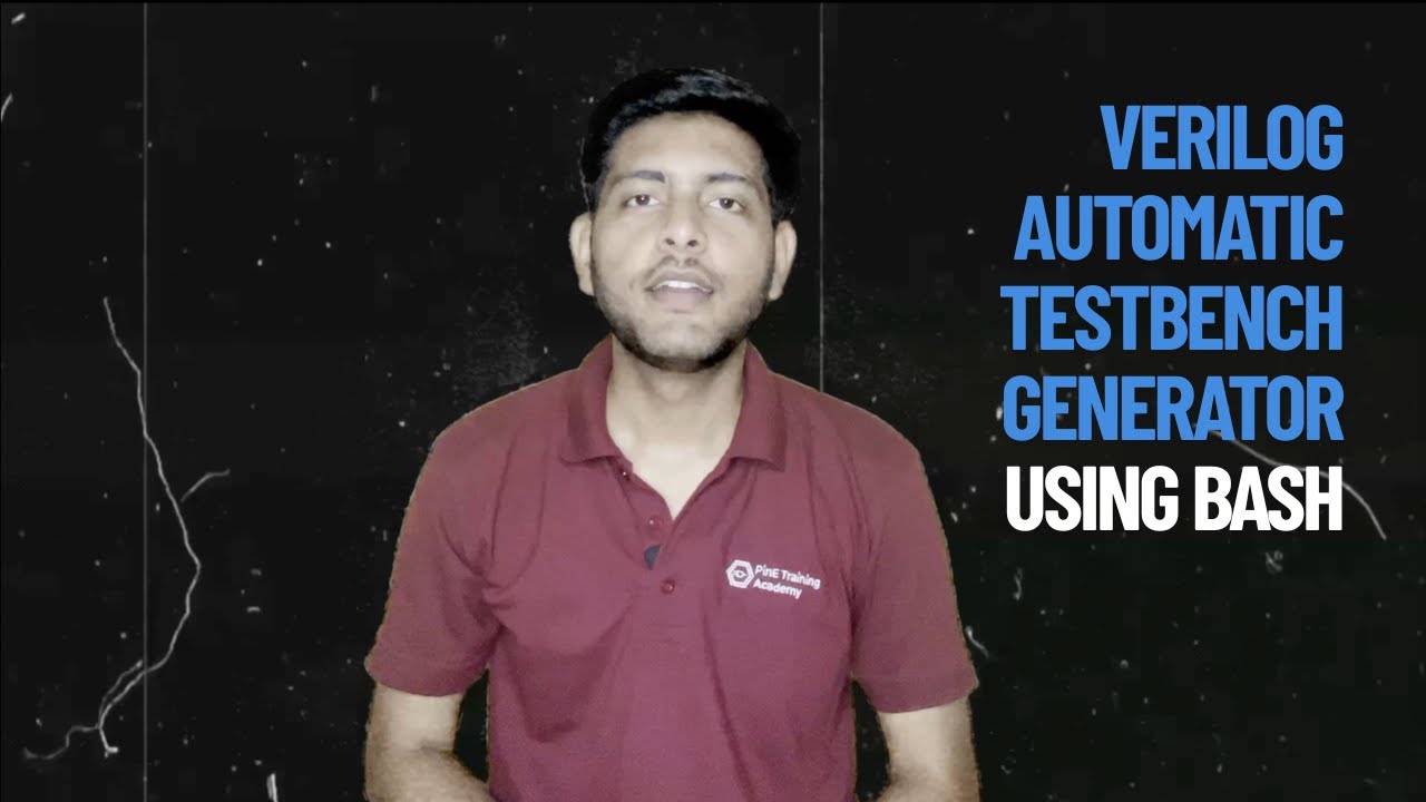 🛠️ Verilog Testbench Generator with Bash | Automate Simulation & Debugging | PinE Training Academy
