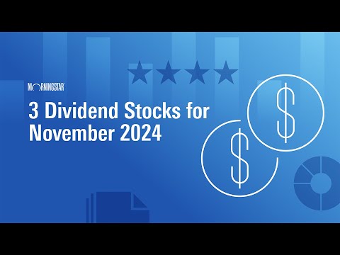 3 Dividend Stocks for November 2024