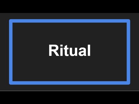Meaning of Ritual
