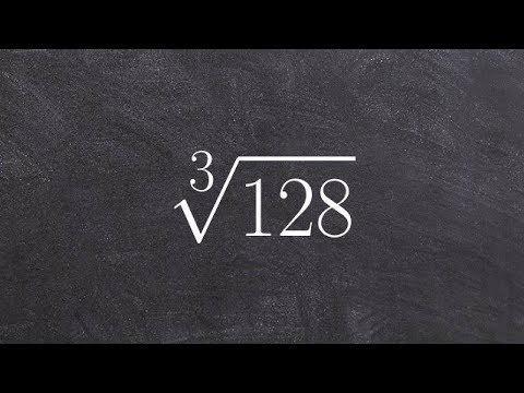 How to Simplify the Cube Root of a Large Number, Cube Root(128)
