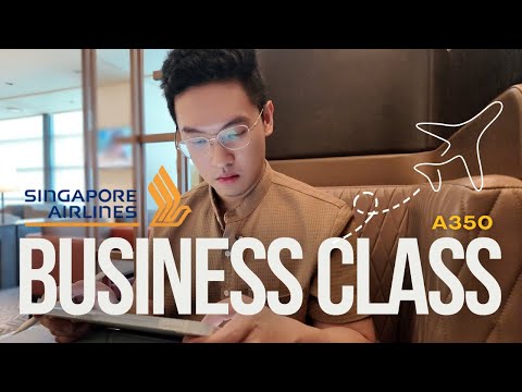 Singapore Airlines A350 Business Class Review MNL - SIN | Lounge, Seat, Food & Flight!
