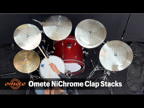 Omete NiChrome Clap Stack Cymbal Pack, 12"/14"/16", Demo | Reverb