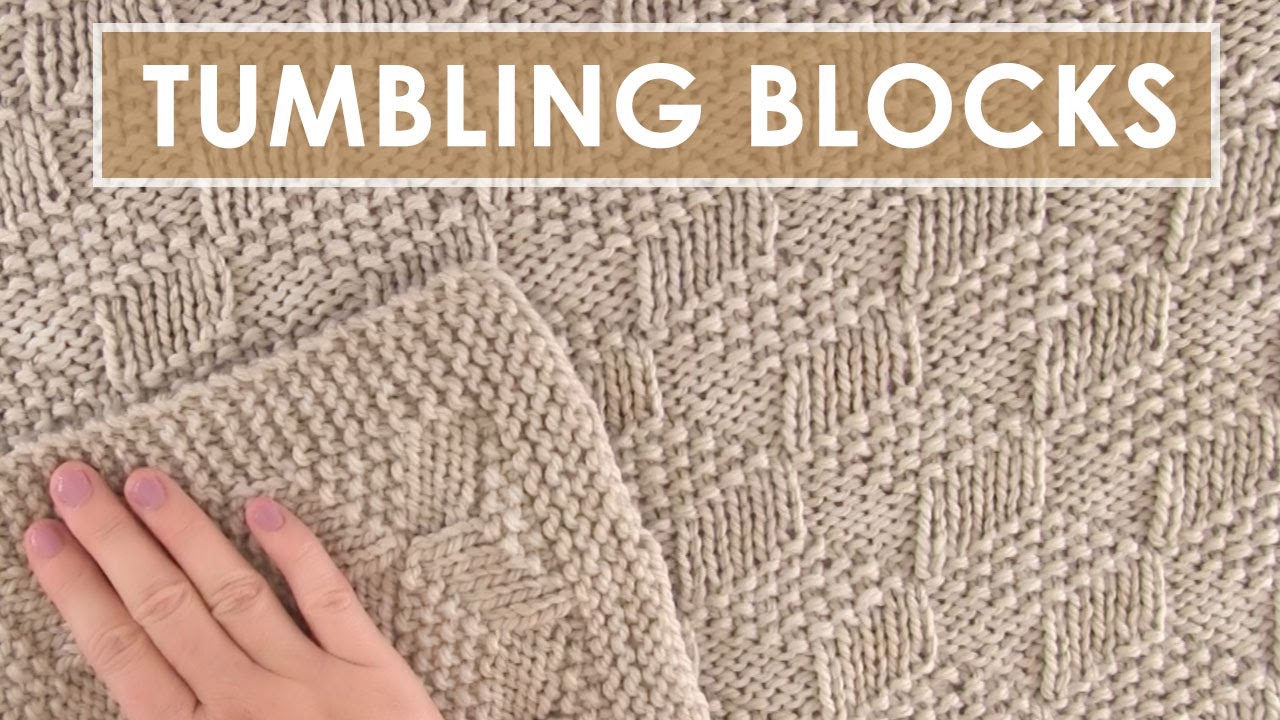 How to Knit a Blanket: Tumbling Blocks Stitch