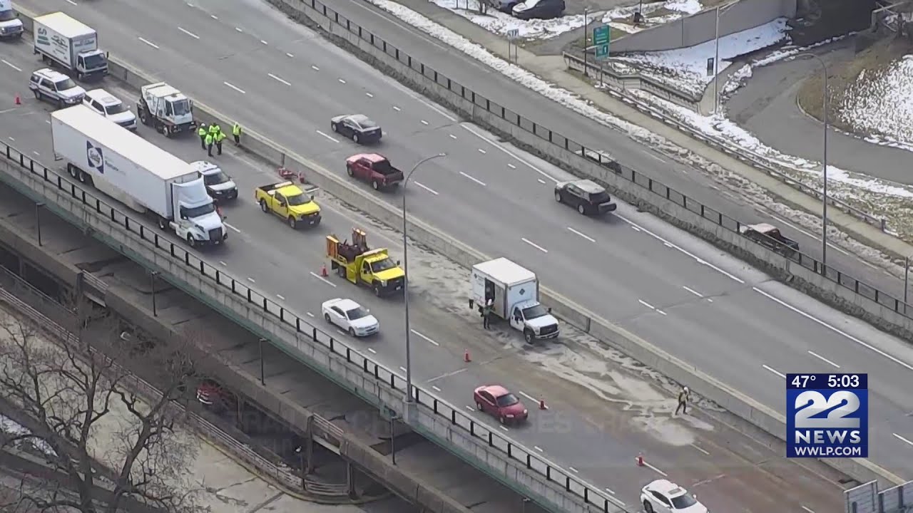 Tractor-trailer allegedly fled from multi-car accident on I-91N in Springfield