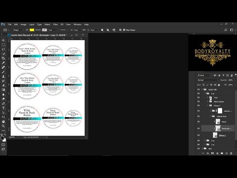 insight on making labels in photoshop